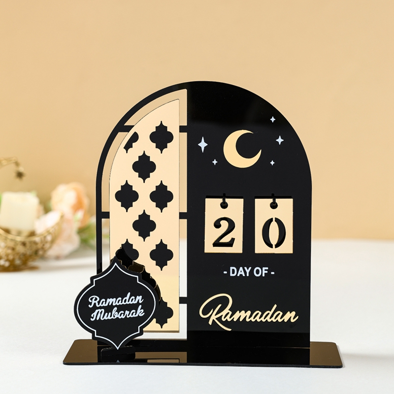 Acrylic Eid Countdown Calendar Islamic Muslim Party Supplies Ramadan ...