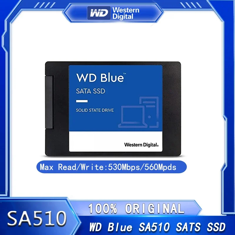WD SA510 SSD SATA 500GB 1T 2T Blue SATA III Internal Solid State Drive Up to 560 MB/s For ...