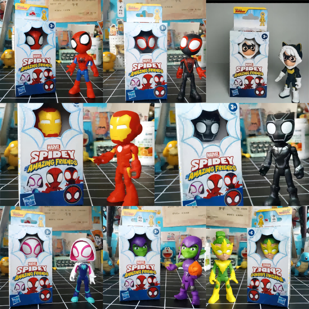 Hasbro Marvel Spidey and his Amazing Friends Action Figures Green ...