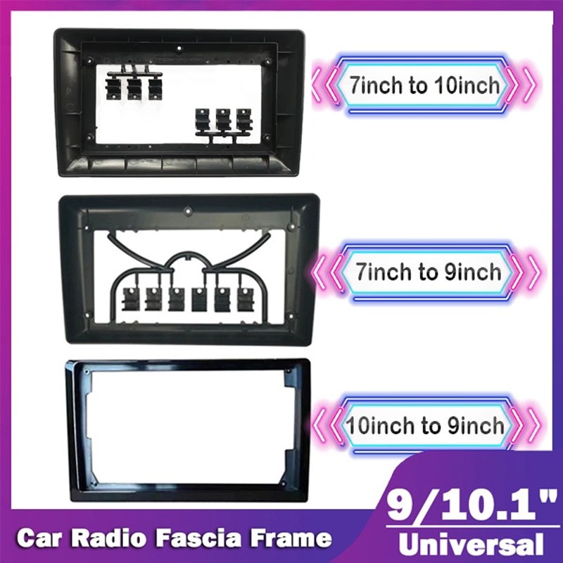 Universal 7 inch to 9/10inch Frame 2 DIN 10" Frame Converted To 9 ...