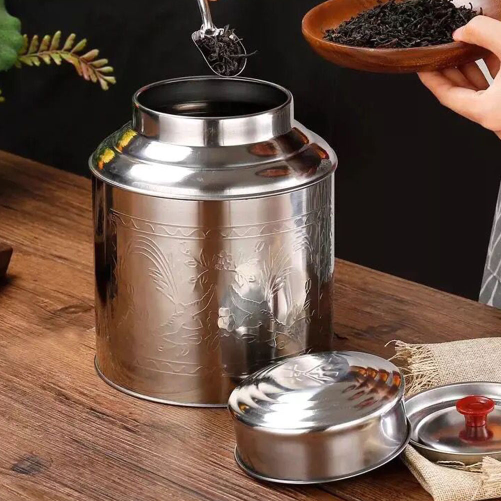 [READY STOCK] Tea Tin Smell Proof Tin Box Tea Cans Food Storage ...