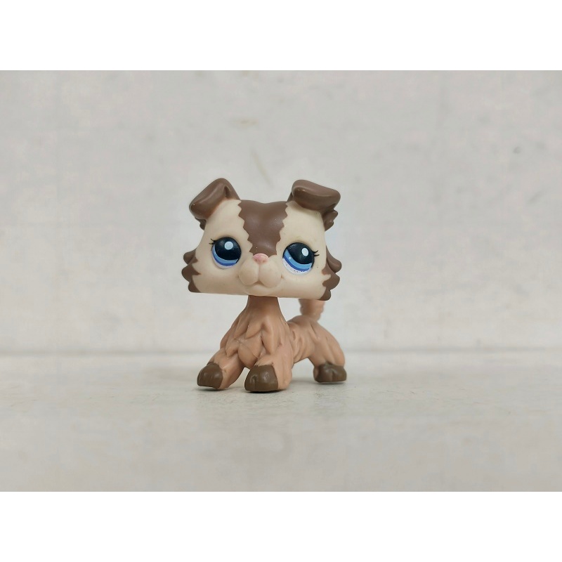 LPS Figure Short Collie Dog Blue Eyes #2210 Littlest Pet Shop toy ...