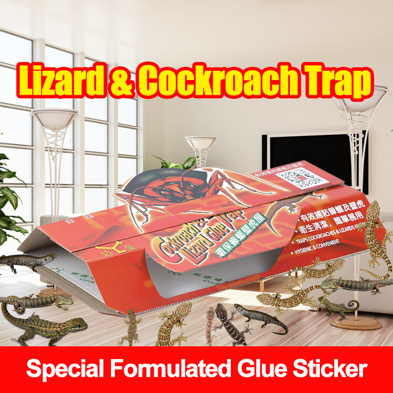 [SG Ready Stock]10pcs(1box) Lizard Trap & Cockroach Trap with baits ...