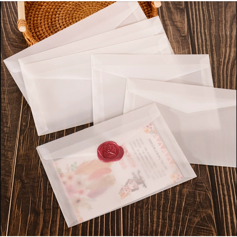 A5 A6 sulfuric acid paper translucent envelope wedding invitation ...
