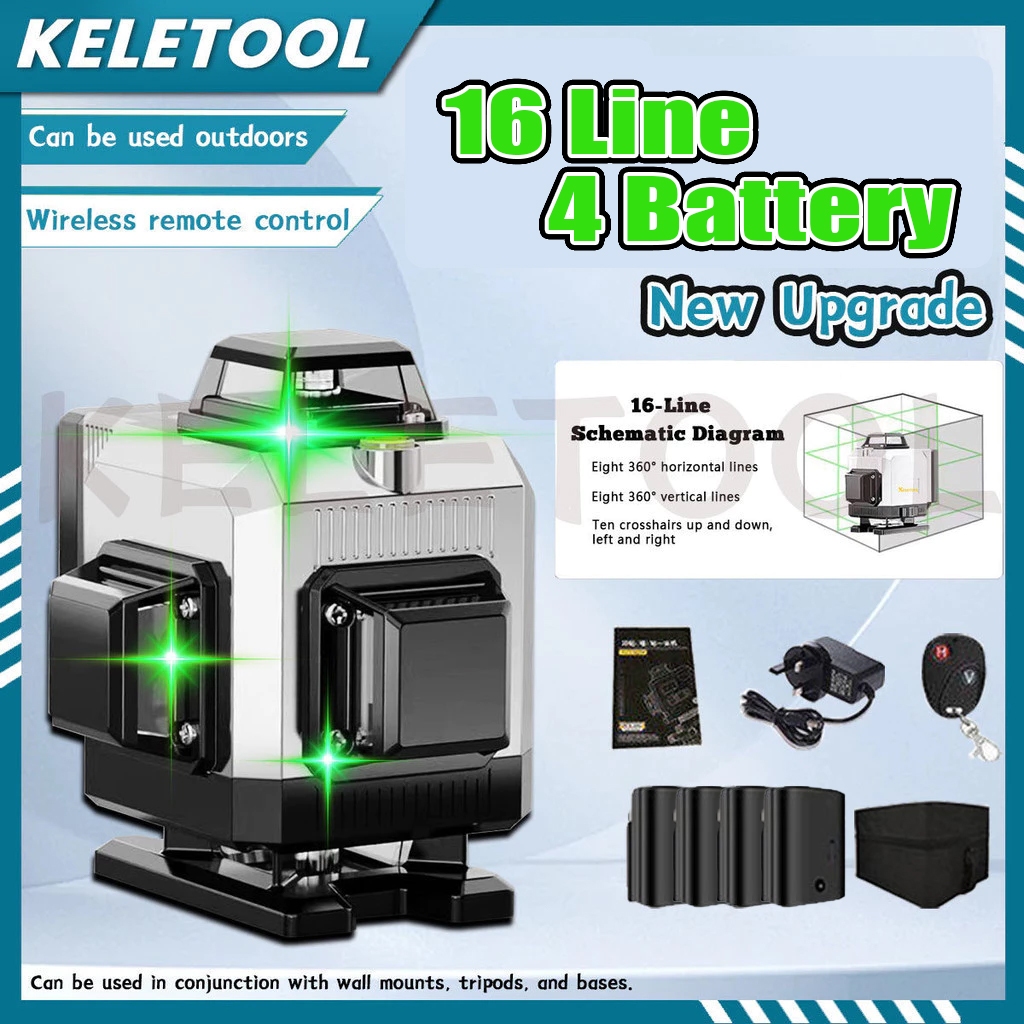 16 line laser level measurement timbang air laser laser bangunan ...