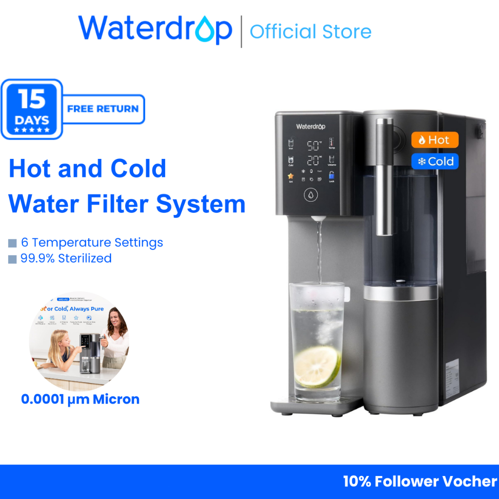 Waterdrop 6 Temperature Hot and Cold Water Filter System NSF certified ...