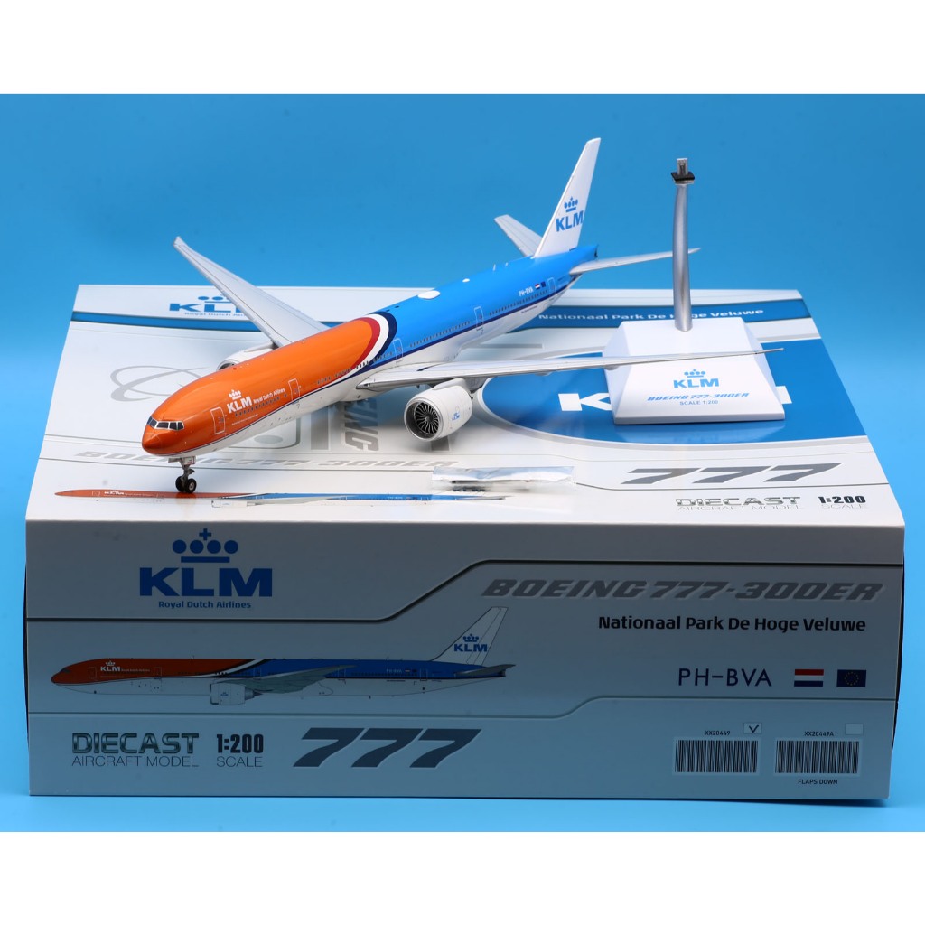 XX20449 Alloy Collectible Plane Gift JC Wings 1:200 KLM Royal Dutch ...