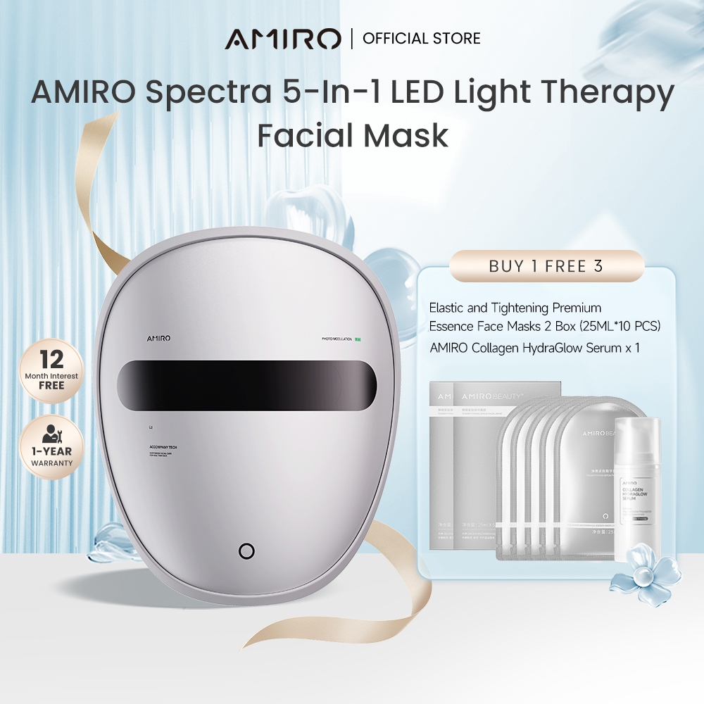 [NEW ARRIVAL]AMIRO Spectra 5-in-1 LED Light Therapy Facial Mask ...
