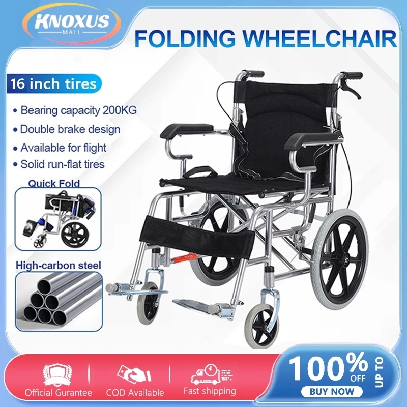 Wheelchair Pushchair 16/20 -inch folding wheelchair High -quality ...