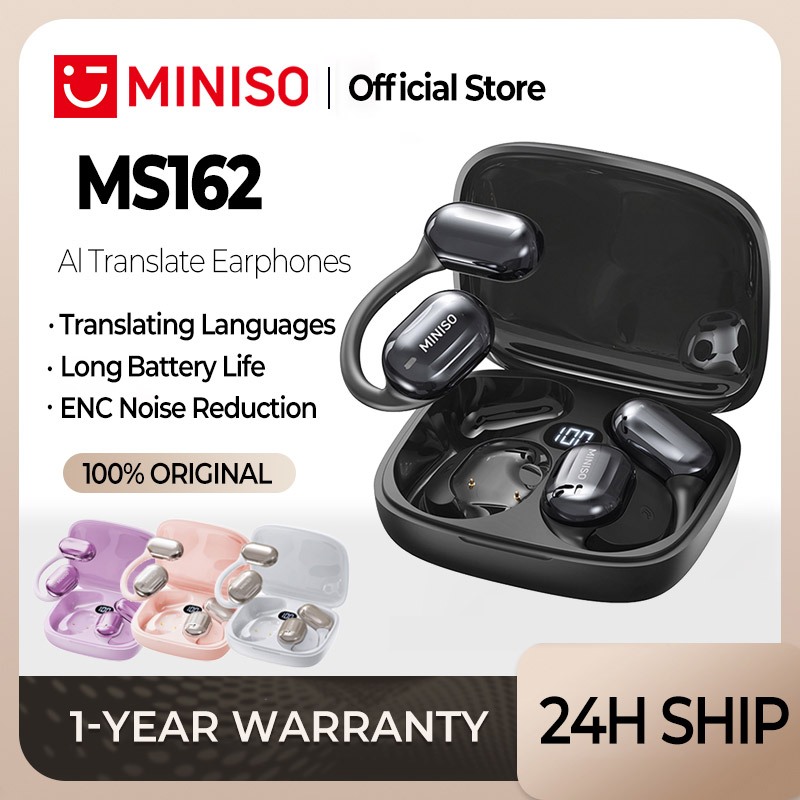 MINISO MS162 Bluetooth Earphones OWS Wireless Sports Headphones Stereo ...