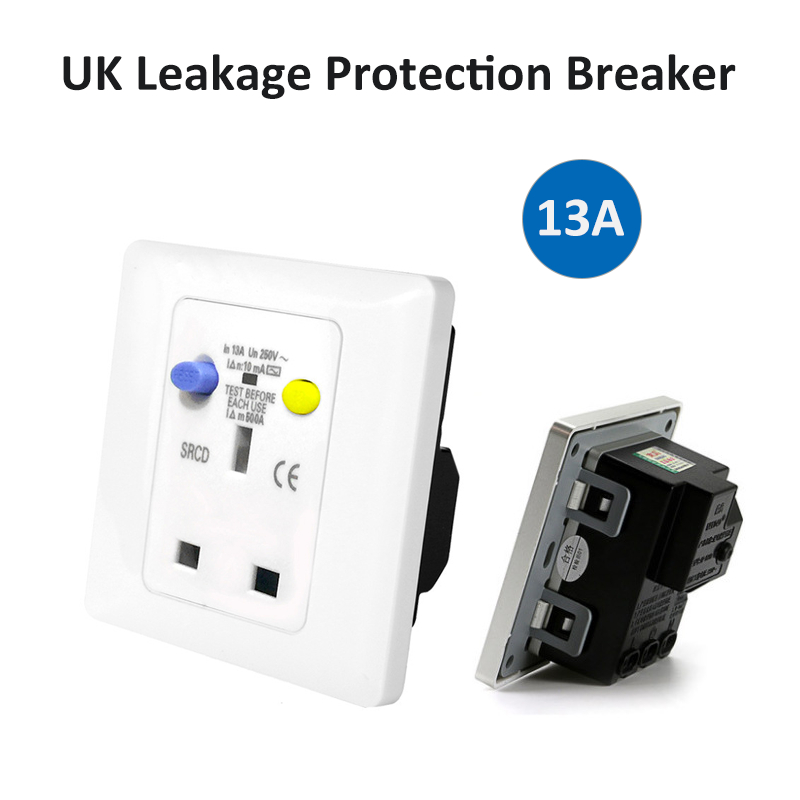 UK Leakage Protection Breaker (250V, 13A), RCD Safety Home Circuit ...
