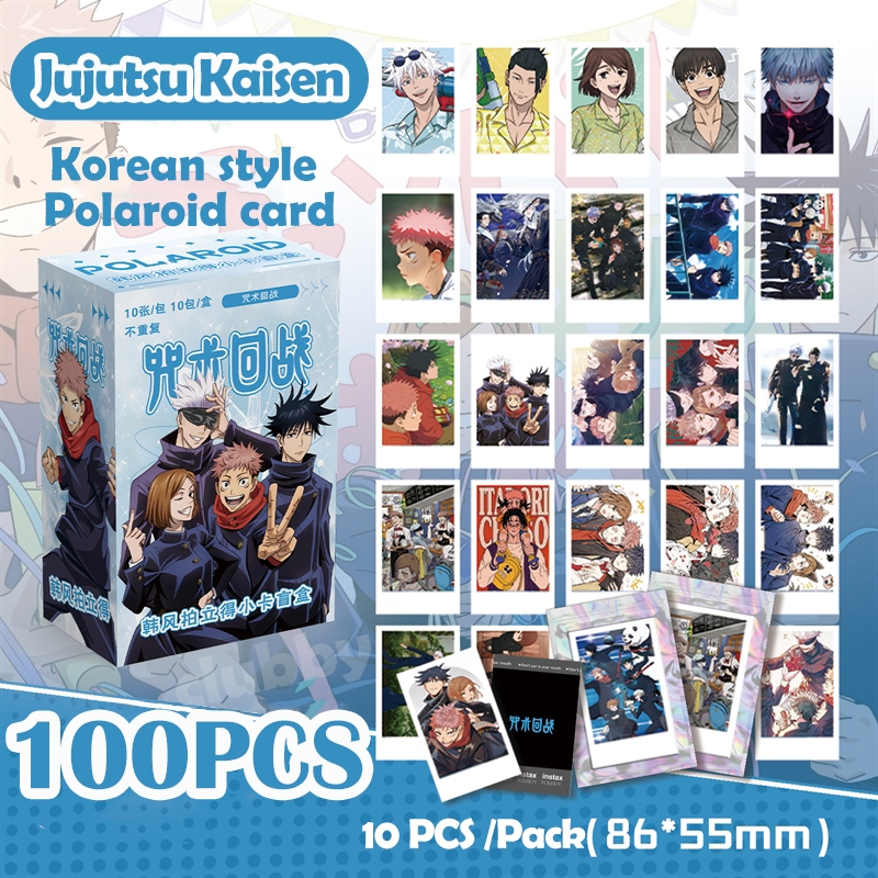 100Jujutsu Kaisen photocard Gojo Satoru Itadori Yuji lomo cards anime ...