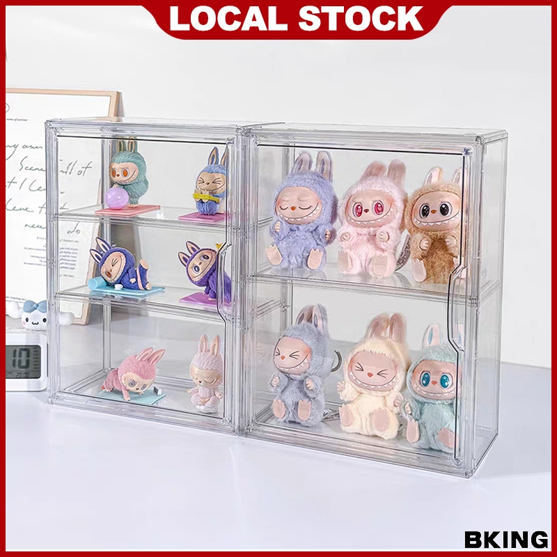 Acrylic Labubu Display Box Popmart Display Case Transparent Doll ...