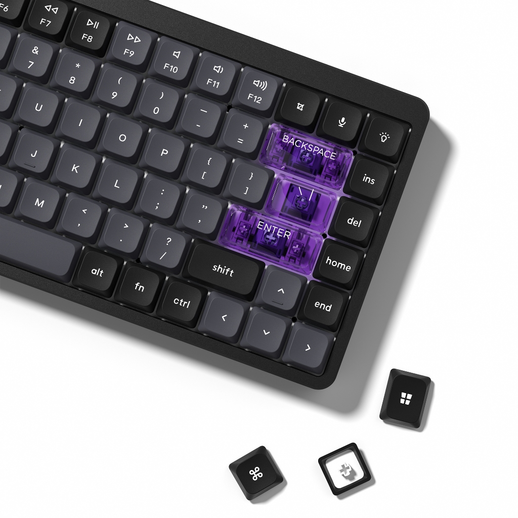 Womier 138 Keys Low Profile Skyline R3 PBT+PC Double Shot Compact ...