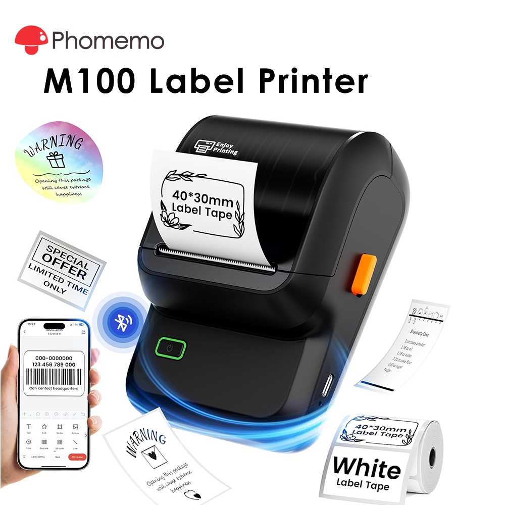 Phomemo M100 Label Sticker Printer,Inkless Thermal Printer | Shopee ...