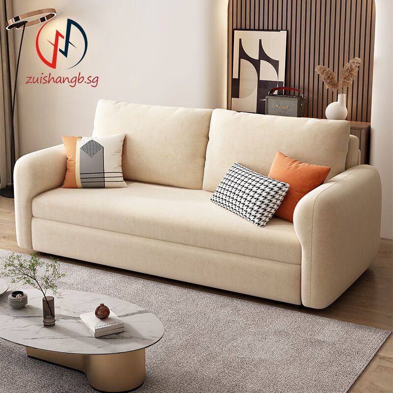HDB sofa bed foldable double sofa soft cotton adjustable sofa ...