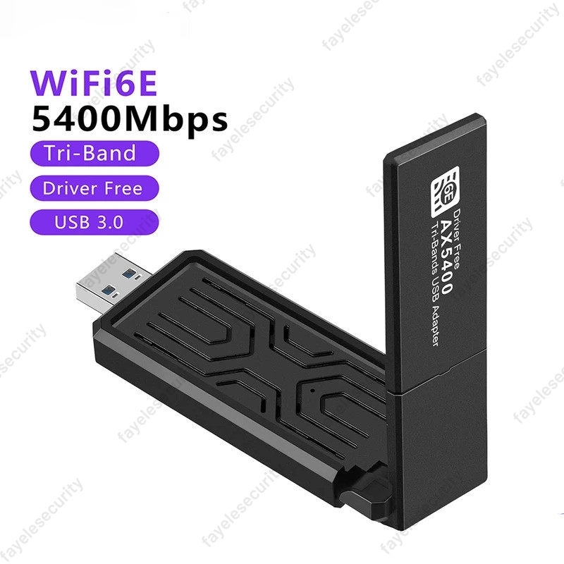 AX5400 WiFi 6E Tri-Bands USB 3.0 Adapter 2.4G 5G 6G WiFi Receiver ...