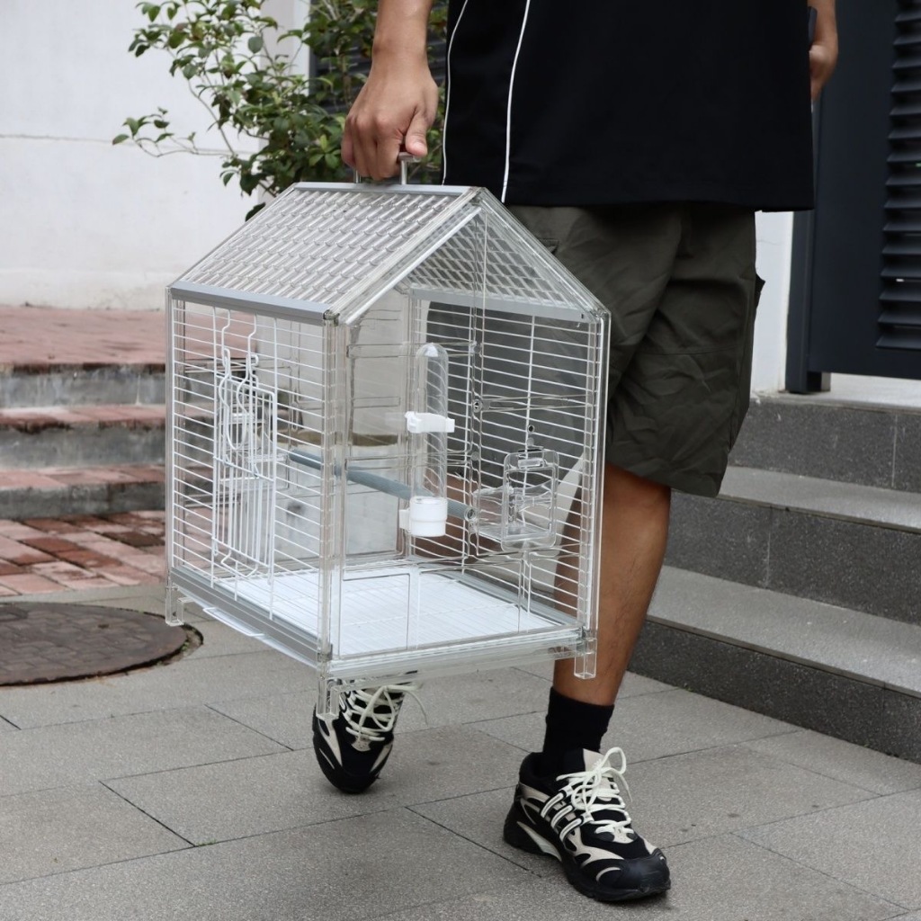Portable Cage 2025 New Portable Acrylic Take Out Bird Cage Parrot ...