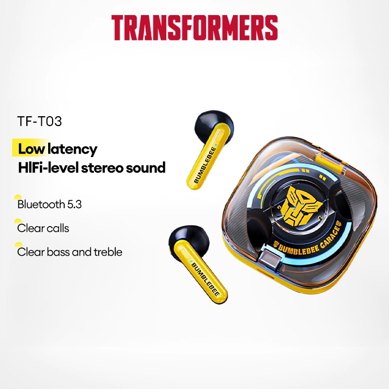 Transformers TF-T03 Bluetooth Earphone Wireless Earphone Low Latency Noise Reduction HIFI Stereo ...