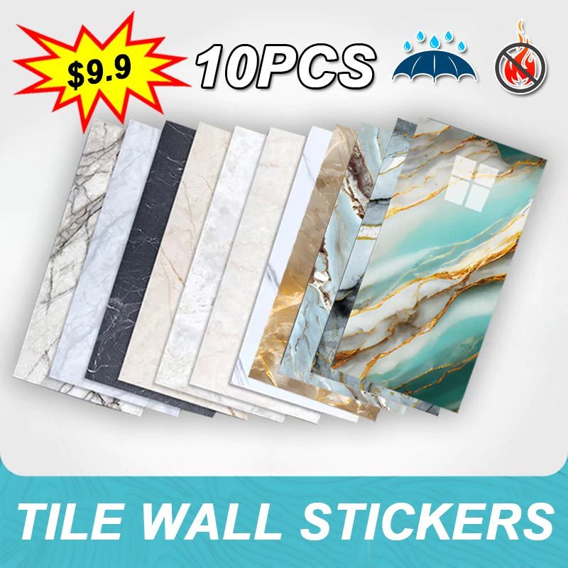 [1-2 Day Delivery]PVC Vinyl Flooring Sticker Marble Waterproof ...