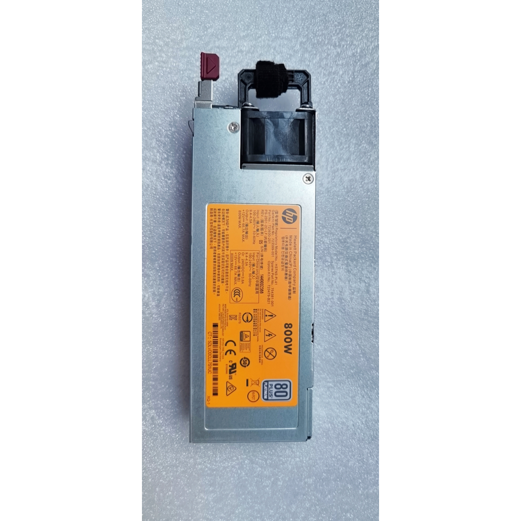 Hp HP 720479-B21 754381-001 723599- 001 G9 800W Server Power Supply ...
