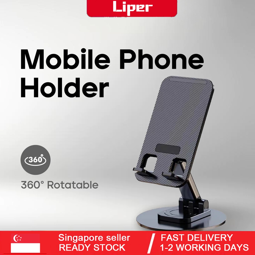 【SG Stock】Mobile Phone holder stand Aluminum Alloy Foldable 360 ...