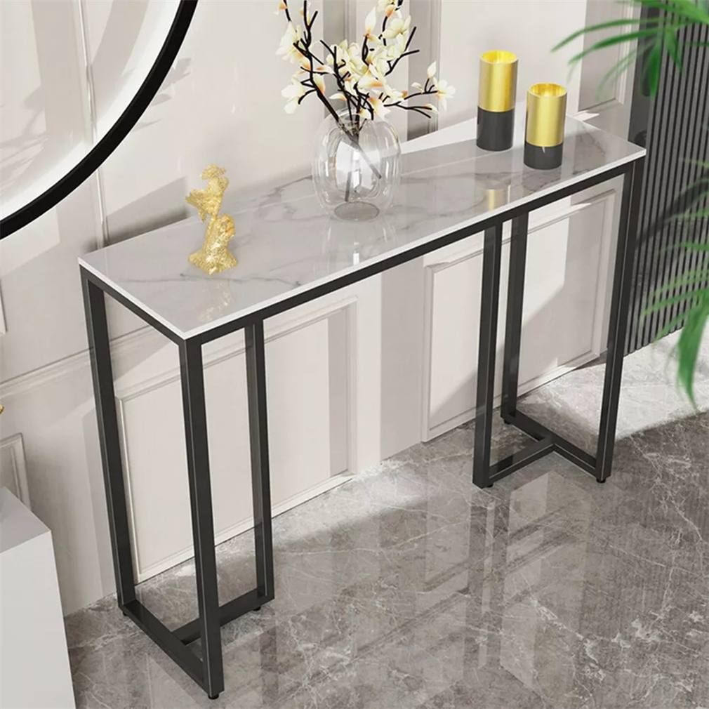 Home Console Table Marble Side Table Long Coffee Snack Table Porch ...