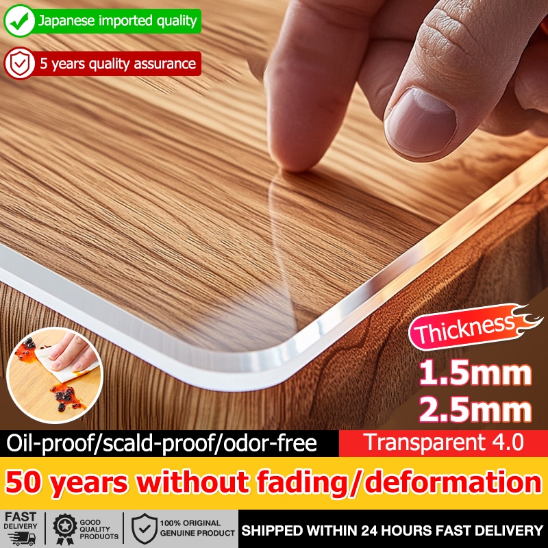 [2.5mm thickness] pvc table mat transparent antibacterial 100% pvc ...