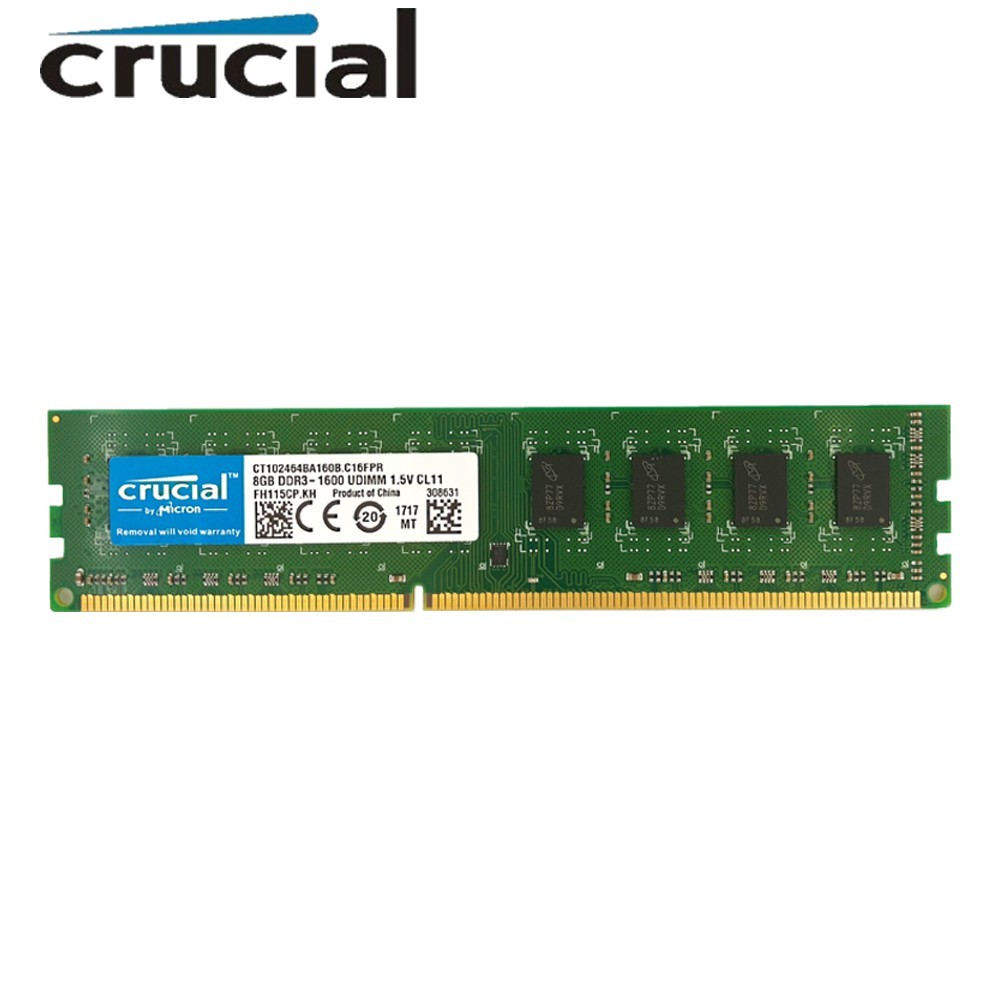 Crucial DDR4 PC RAM 4GB 8GB 16GB DDR4 3200MHz PC4-25600U Desktop Memory ...