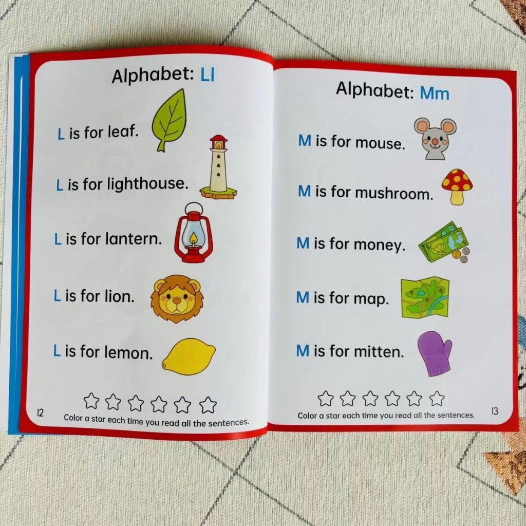 88Pages English Sight Words Sentence Learning Book Children Activity ...