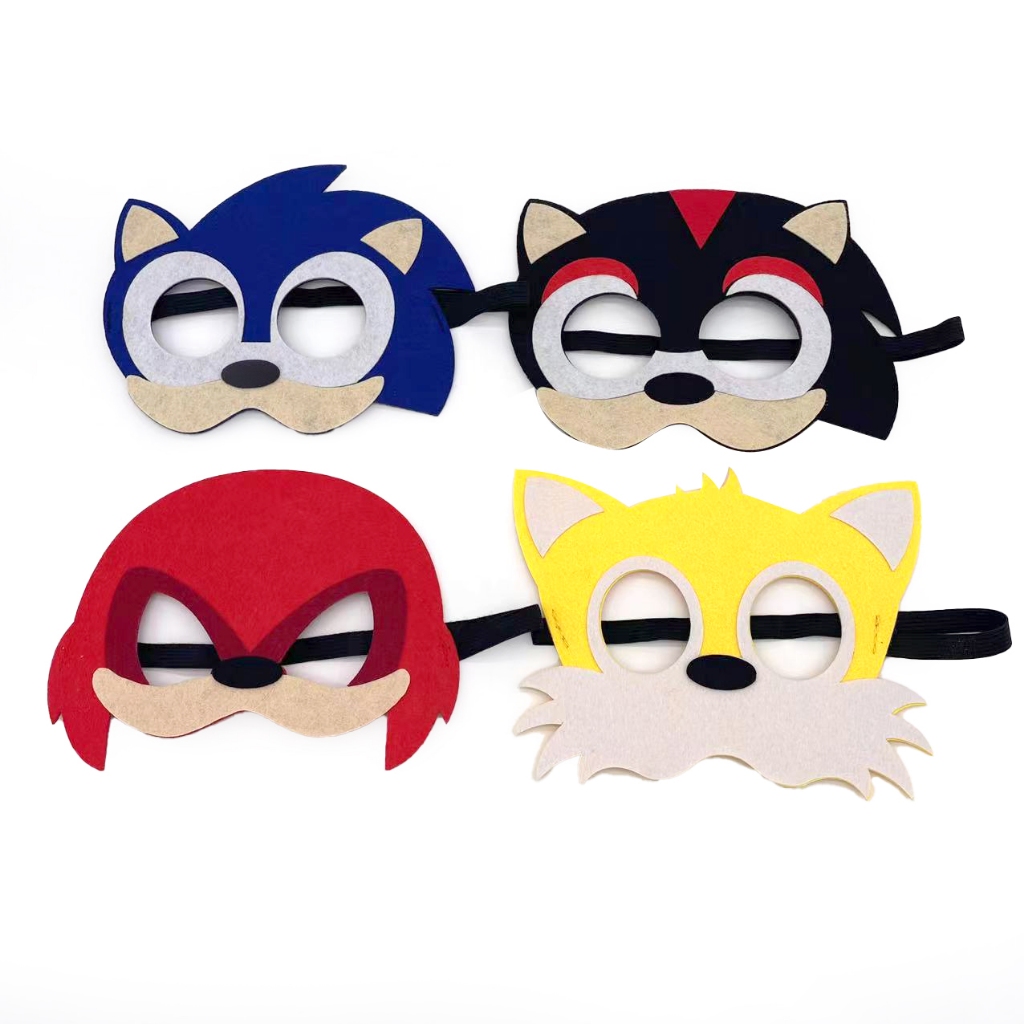 New Felt Sonic The Hedgehog Masks Kids Birthday Festival Cosplay Party ...