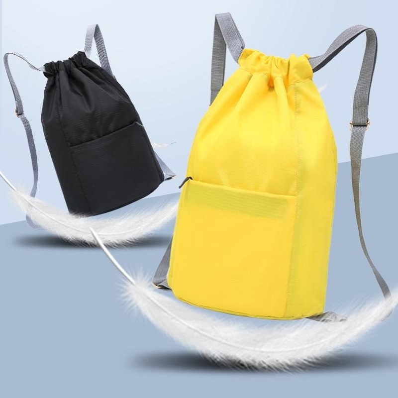 Waterproof Drawstring Bag With ZIP Pouch and Compartment. Sports ...