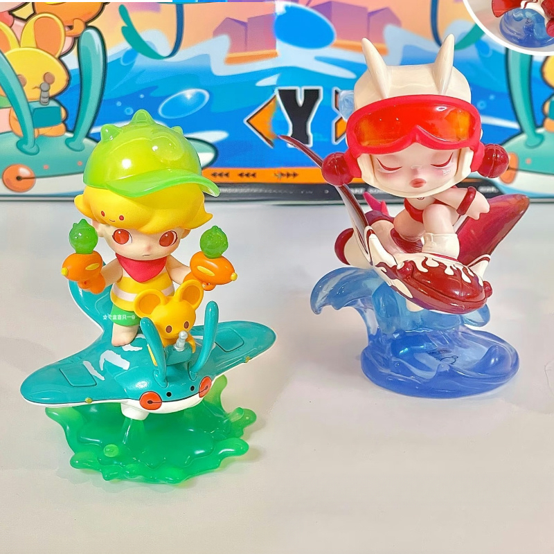 Genuine 】 POPMART Water Party Series Blind Box crybaby dimoo SKULLPANDA ...