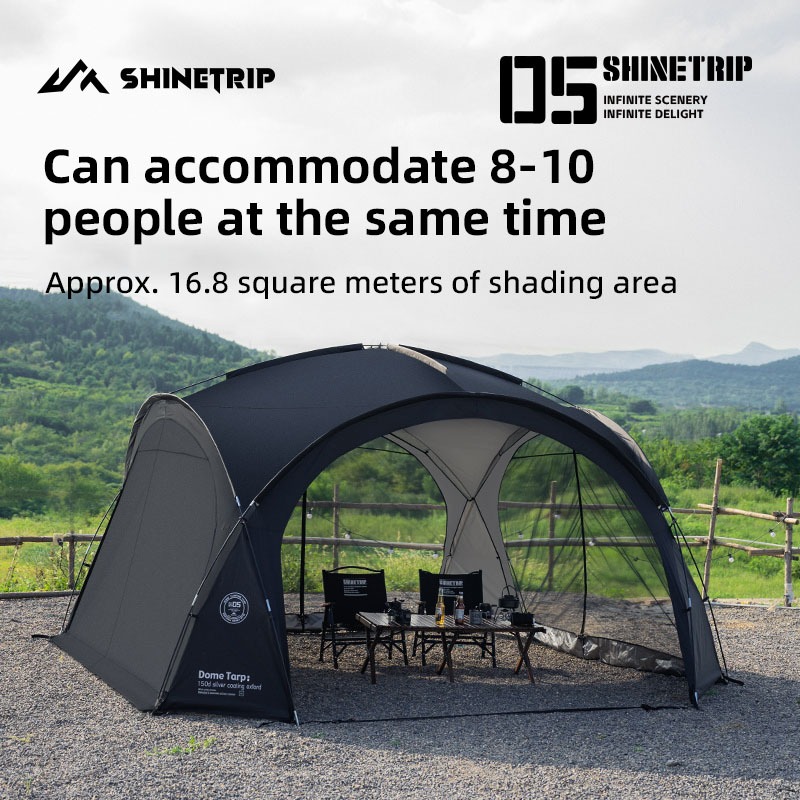 ShineTrip 8-10person Camping Dome Tents Outdoor Dome Tarp Round Garden ...