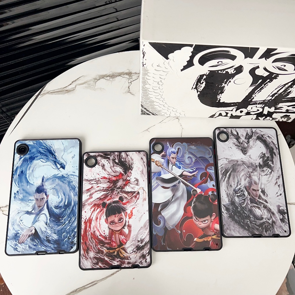 For Samsung Galaxy Tab A9 A9+ A7 A8 S6 Lite A7 Lite NeZha cartoon Matte ...