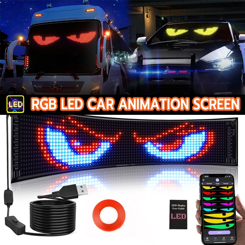 Programmable Animated Devil Eyes LED Display with Bluetooth/APP Remote ...