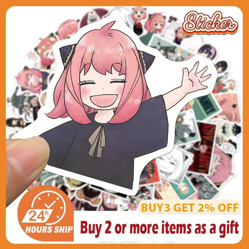 50pcs Anime FAMILY Cartoon Stickers DIY Phone Laptop Guitar Diary ...