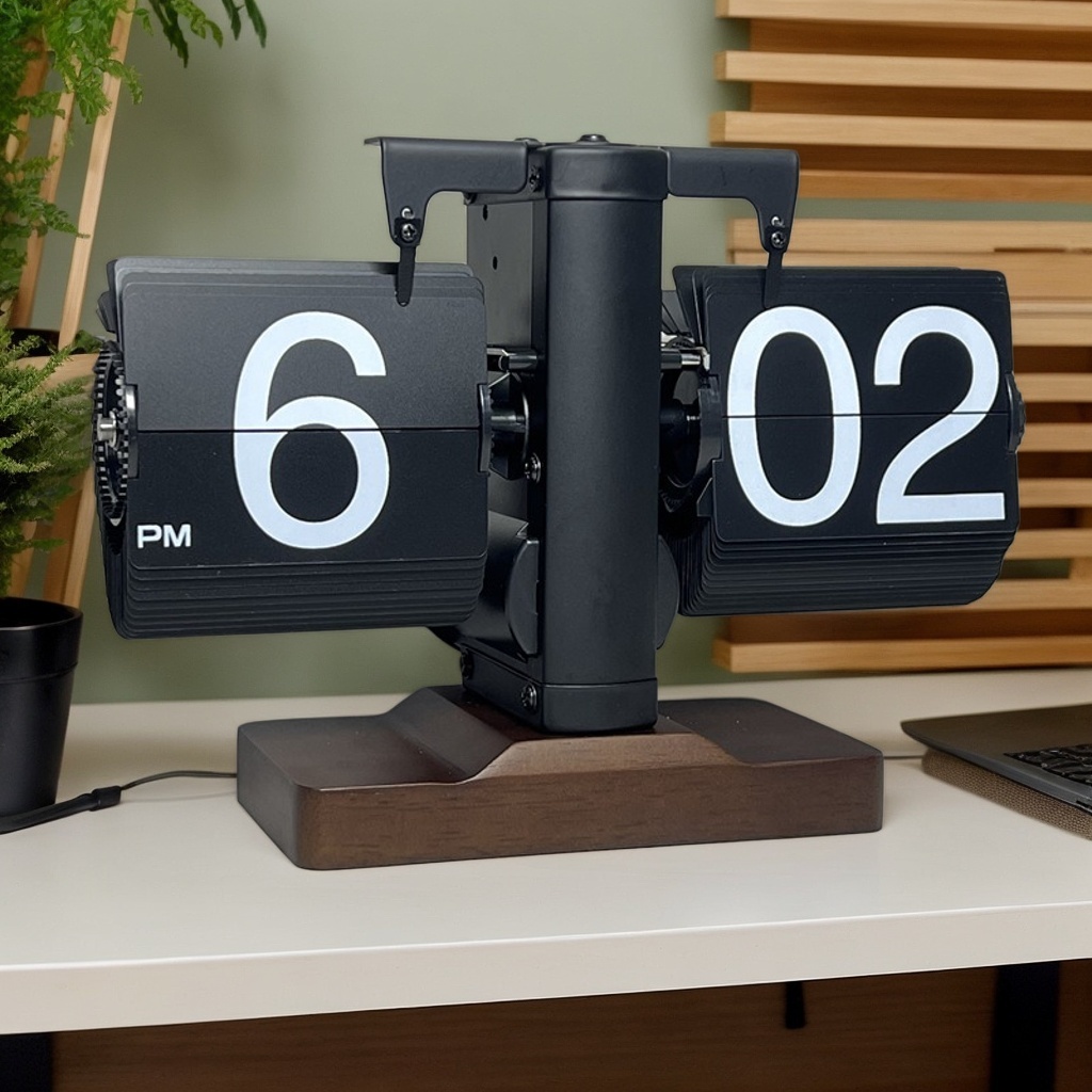 Flip Clock Retro Clock Aesthetic Clock Digital Aesthetic Clock Silent ...