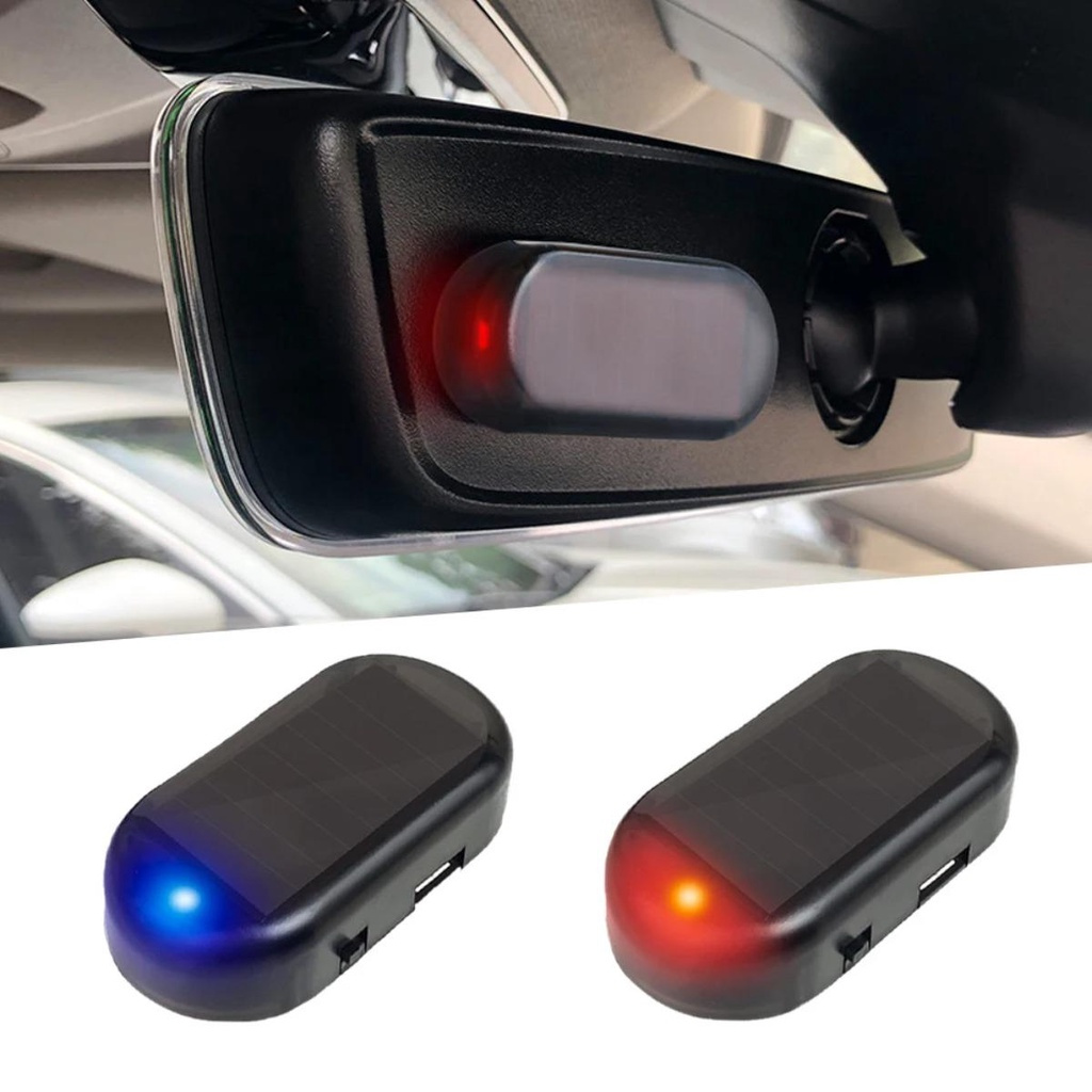 Solar Blinker Light for Motorcycle Car Bicycle LED Mini Solar Warning ...