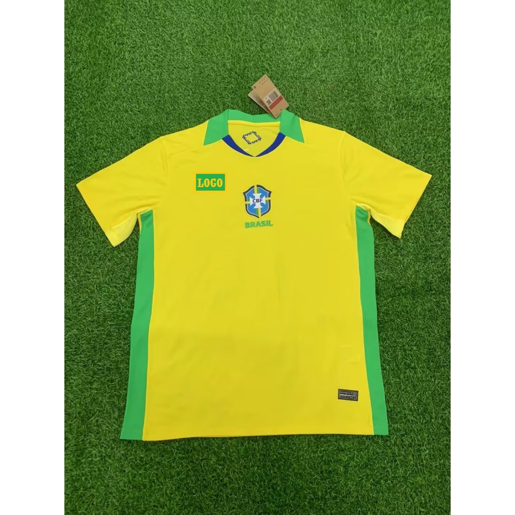 Top quality 2025-26 Brazil soccer football jersey short sleeve fans ...