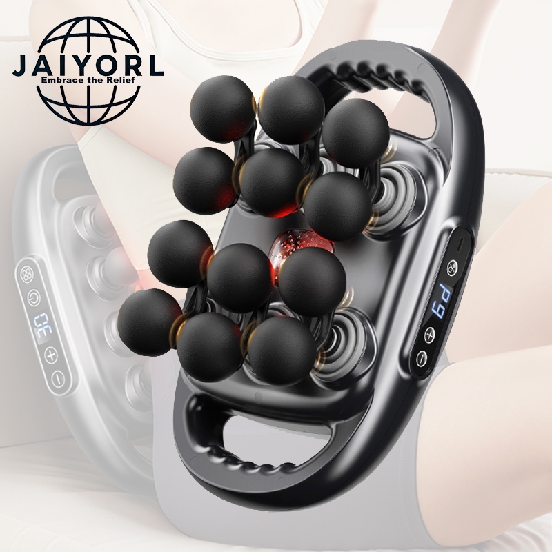 JAIYORL 12-Head Massage Gun Deep Fascial Percussion Massager High ...