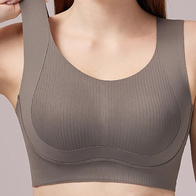 Seamless Underwear Women's Large Full Cup No Steel Ring Large Size ...