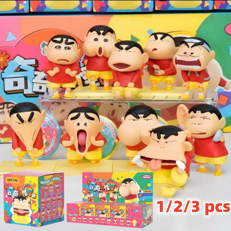 Kawaii Weird Crayon Comical Shin-Chan Blind Box Figure Anime Peripheral ...