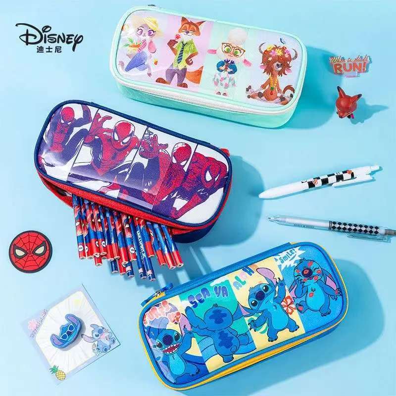 Disney pencil case EVA pencil case Spider-Man student stationery box ...
