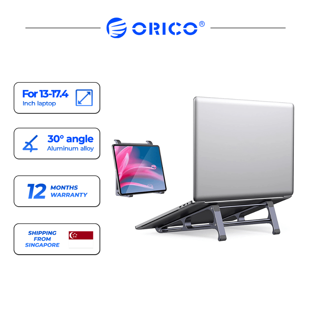 ORICO Aluminium Laptop Stand Portable Desktop Tablet Holder for 13-17 ...