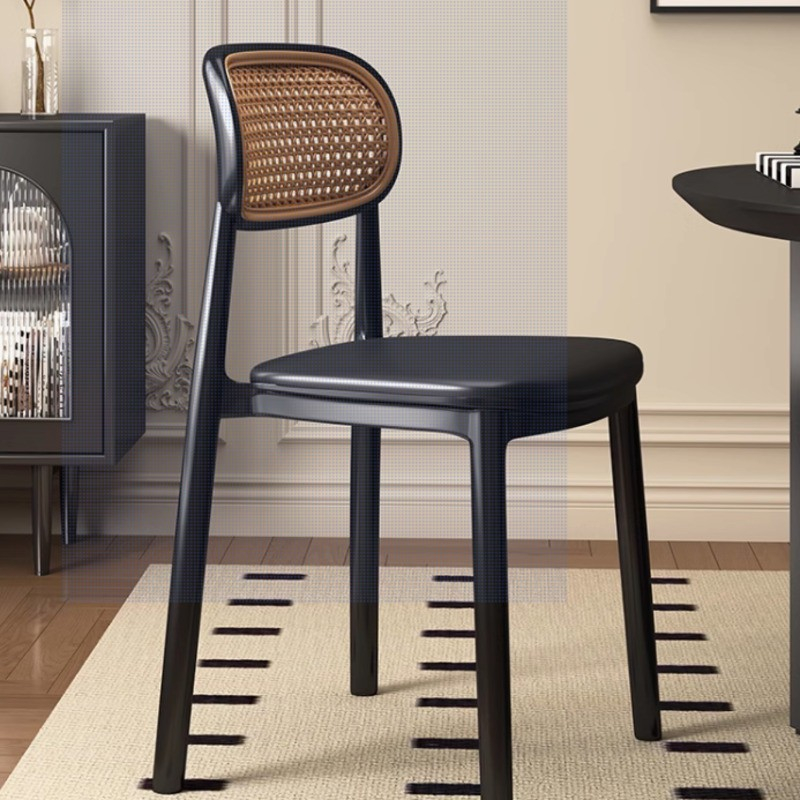 Chair Dining New Backrest Plastic Rattan Home Leisure Chair Backup ...