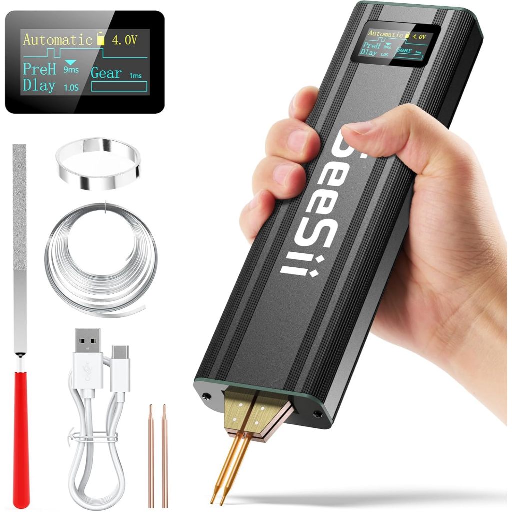 Seesii Battery Spot Welder with 5.0Ah Battery: Handheld Mini Portable ...