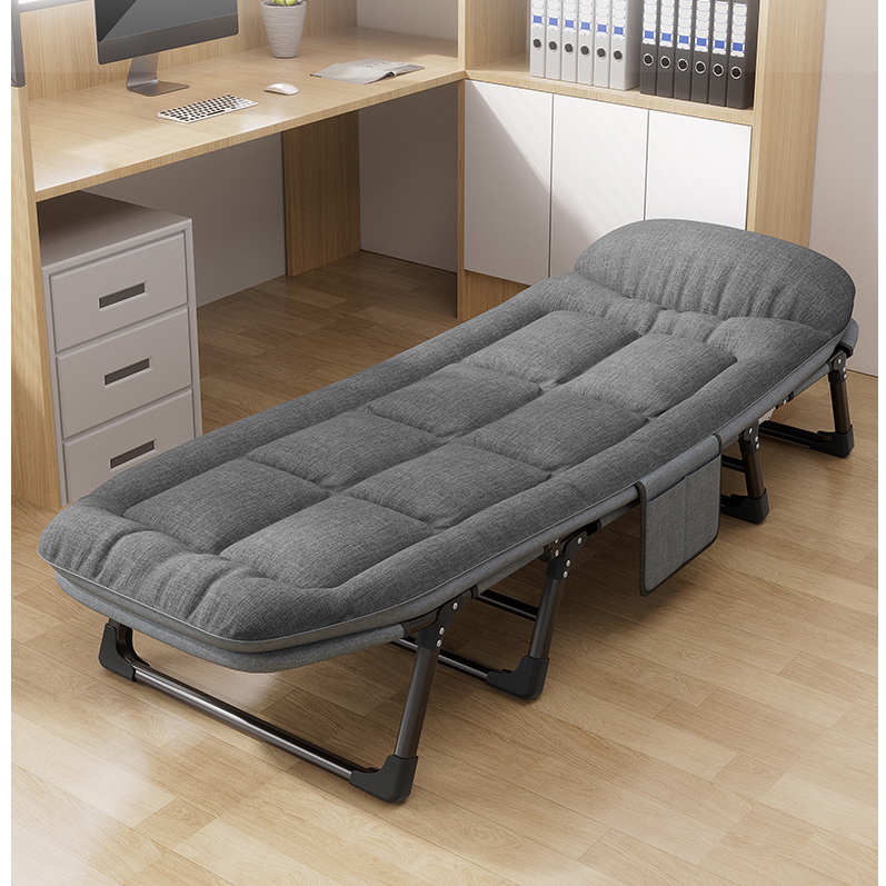 Foldable bed Portable Breathable Folding bed frame with mattress Office ...