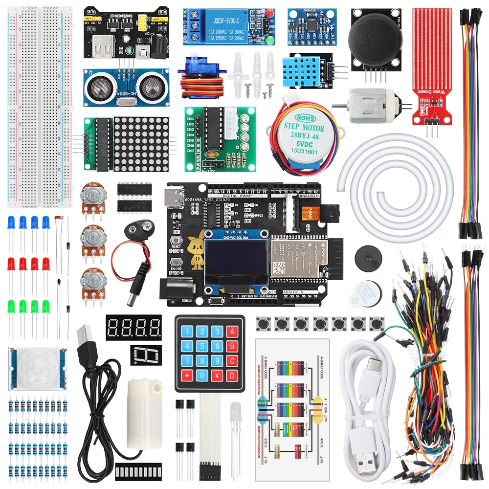 Tscinbuny ESP32 PLUS Complete Starter Kit for Arduino Programmable ...