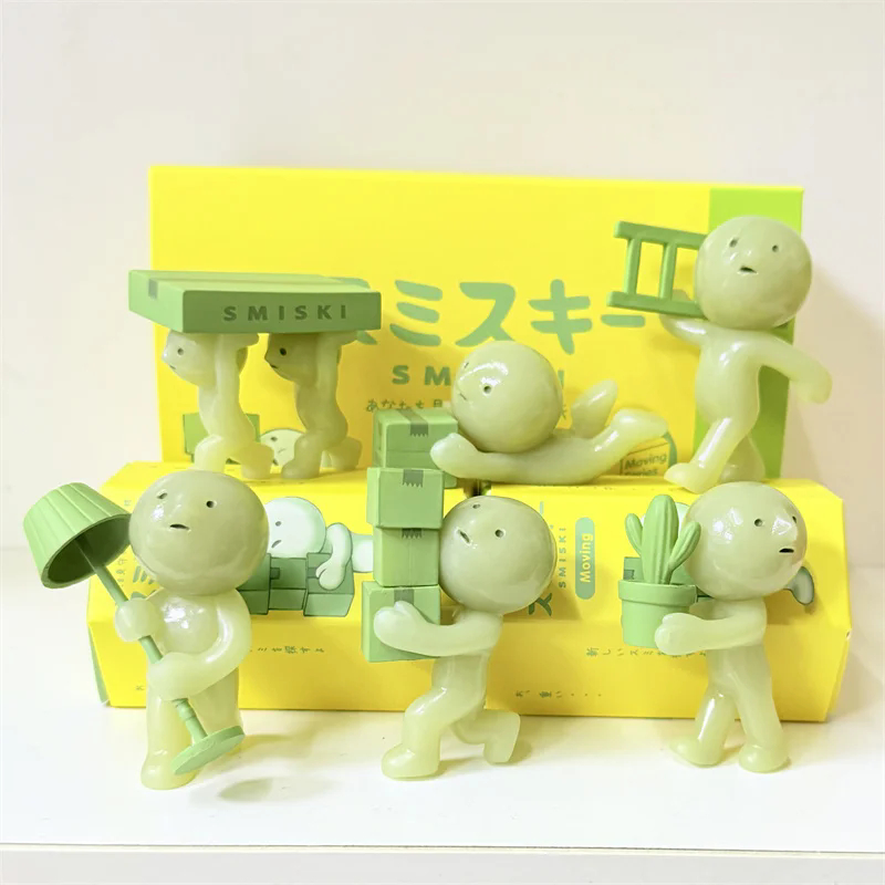SMISKI Blind Box Work Moving Series Action Figures Noctilucent Green ...